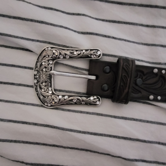 Ariat | Accessories | Ariat Cross Concho Embossed 12 Leather Belt ...